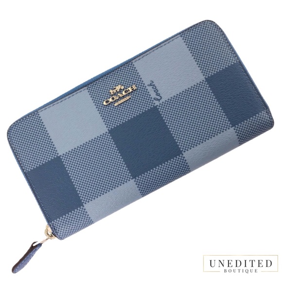 Coach | Bags | Nwt Coach Accordion Zip Wallet Buffalo Plaid | Poshmark